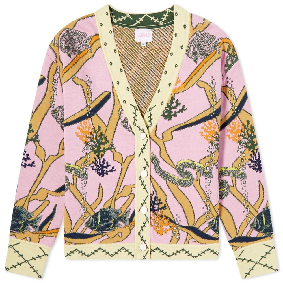 Oceanus Women's Bonnie Cardigan in Pink Oceanus