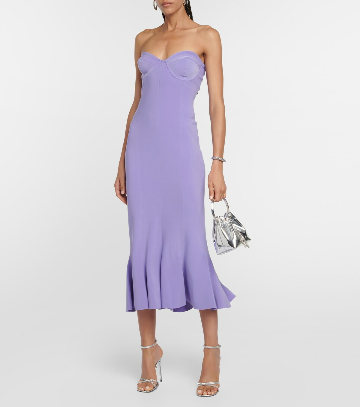 Norma Kamali Fishtail midi dress Norma Kamali