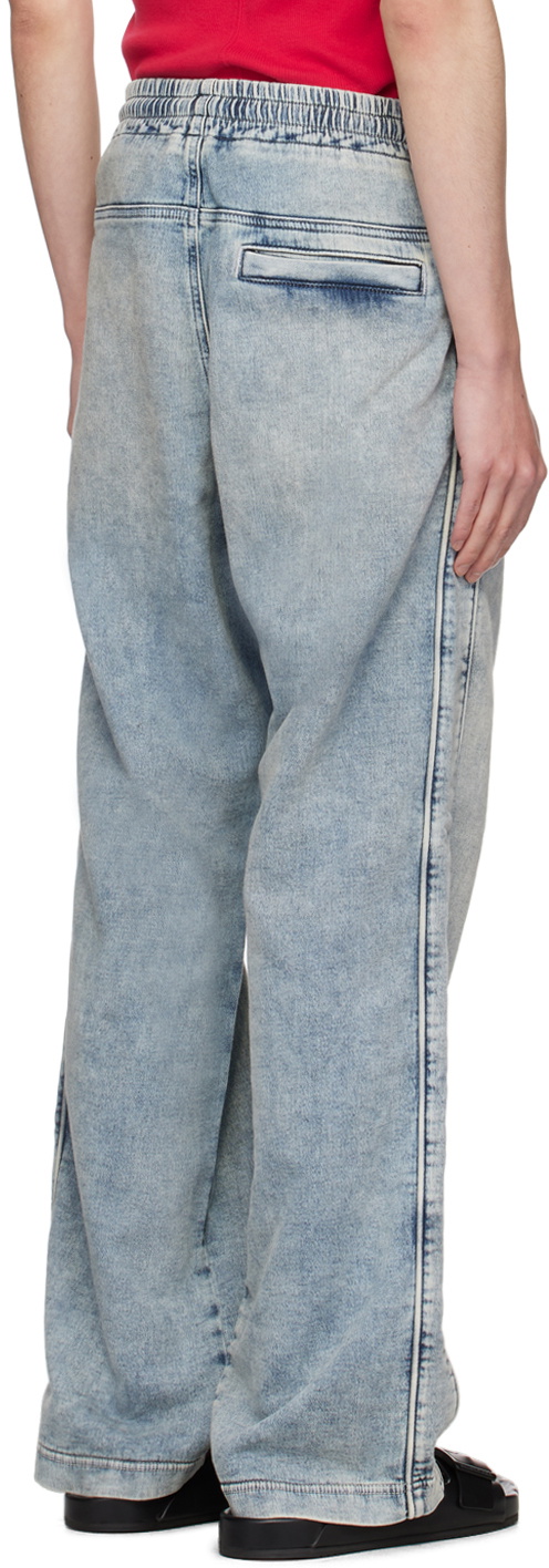 Diesel Blue D-Martians Denim Track Pants Diesel