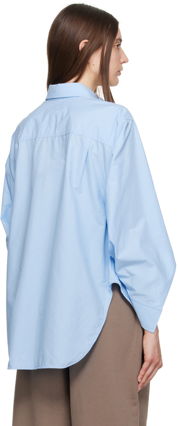 Balenciaga Blue Swing Twisted Shirt Balenciaga