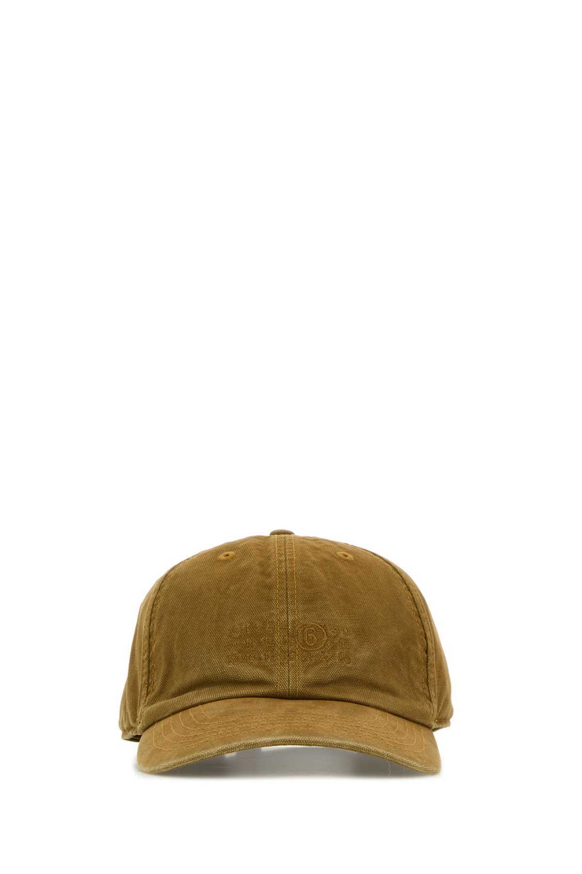 MM6 Maison Margiela Camel Canvas Baseball Cap MM6 Maison Margiela