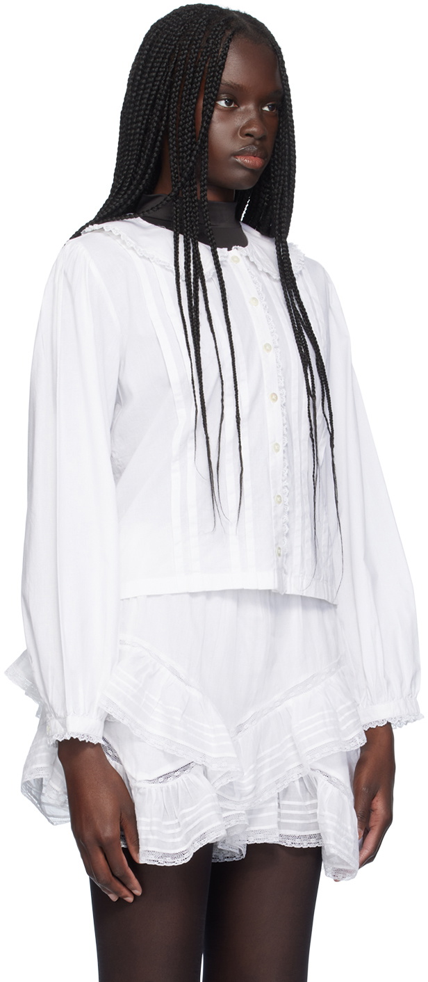 Sandy Liang White Grove Shirt Sandy Liang