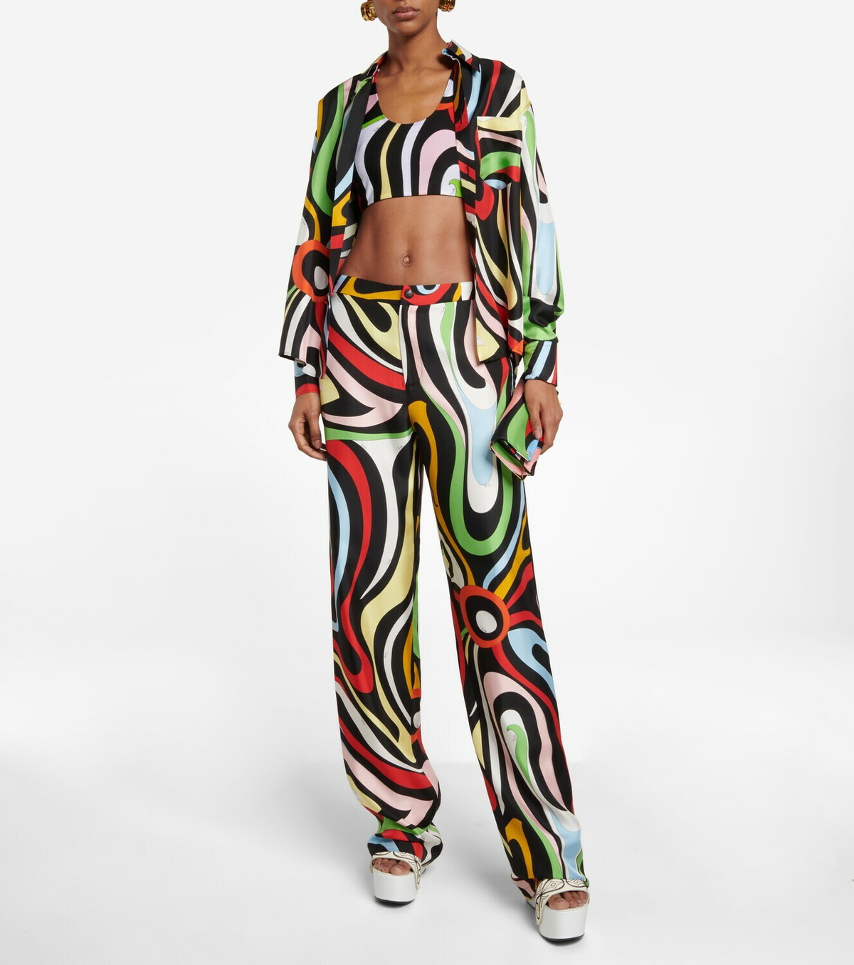 Pucci - Printed cropped tank top Emilio Pucci