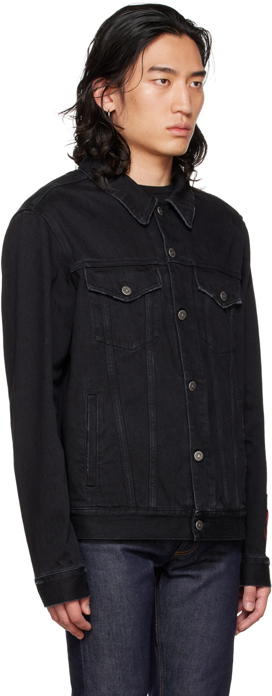 Golden Goose Black Distressed Denim Jacket Golden Goose Deluxe Brand