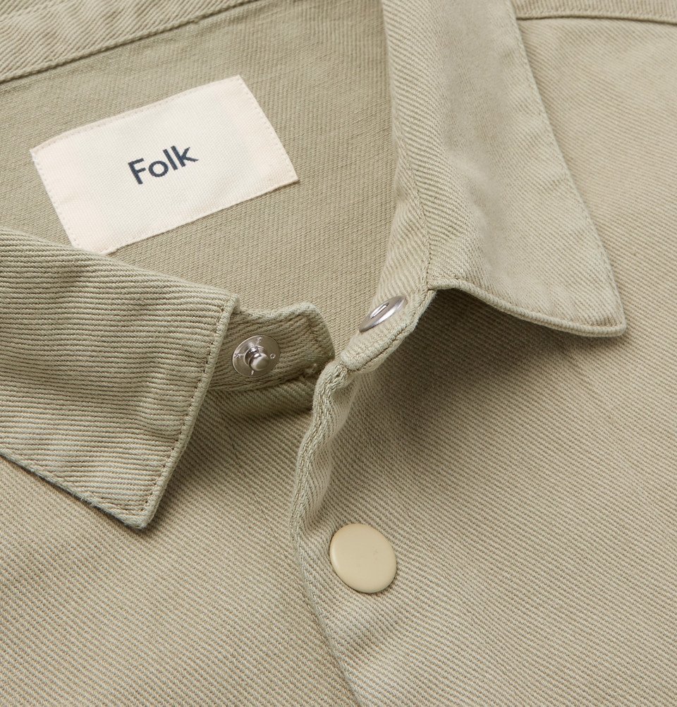 Folk - Cotton-Twill Chore Jacket - Men - Light green Folk