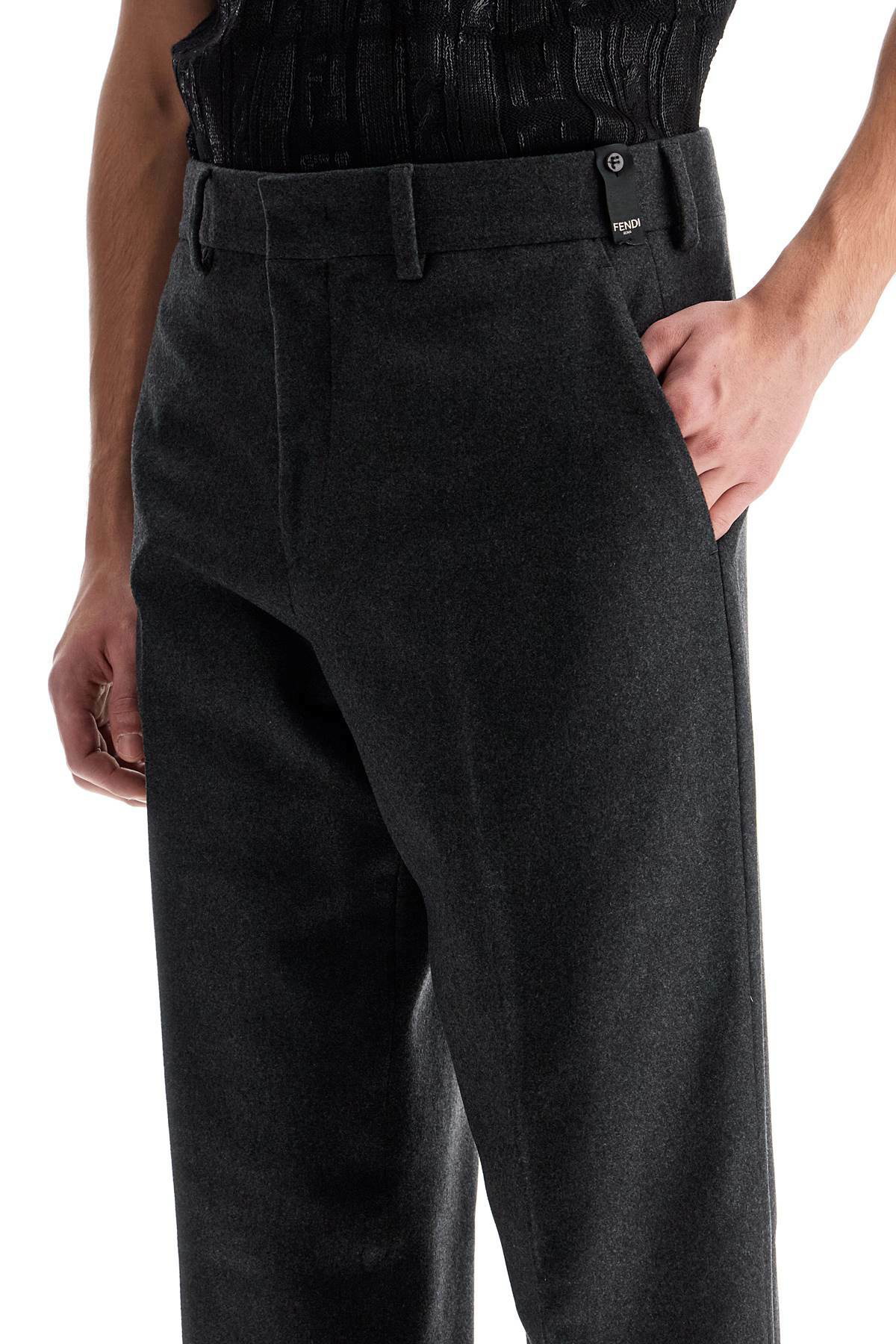 FENDI tailored cashmere trousers for Grey Fendi