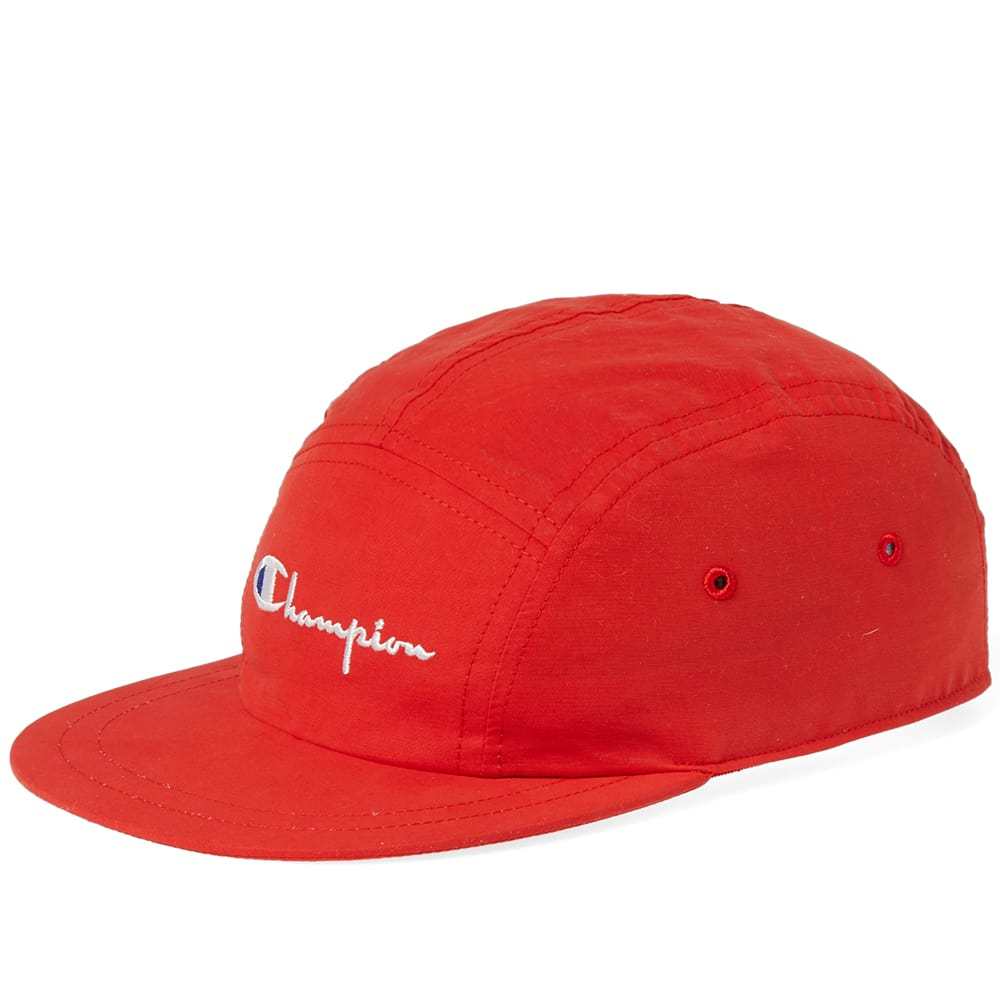 Champion Reverse Weave Logo 5 Panel Cap Red Champion Reverse Weave