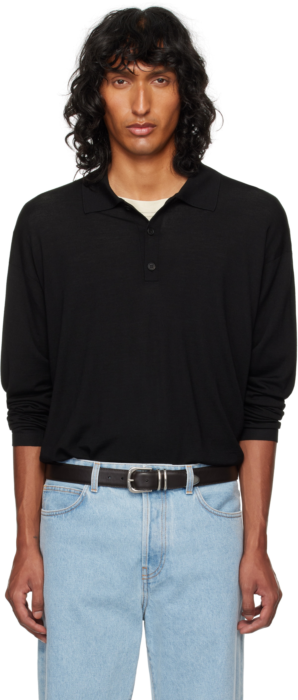 The Row Black Djon Polo The Row