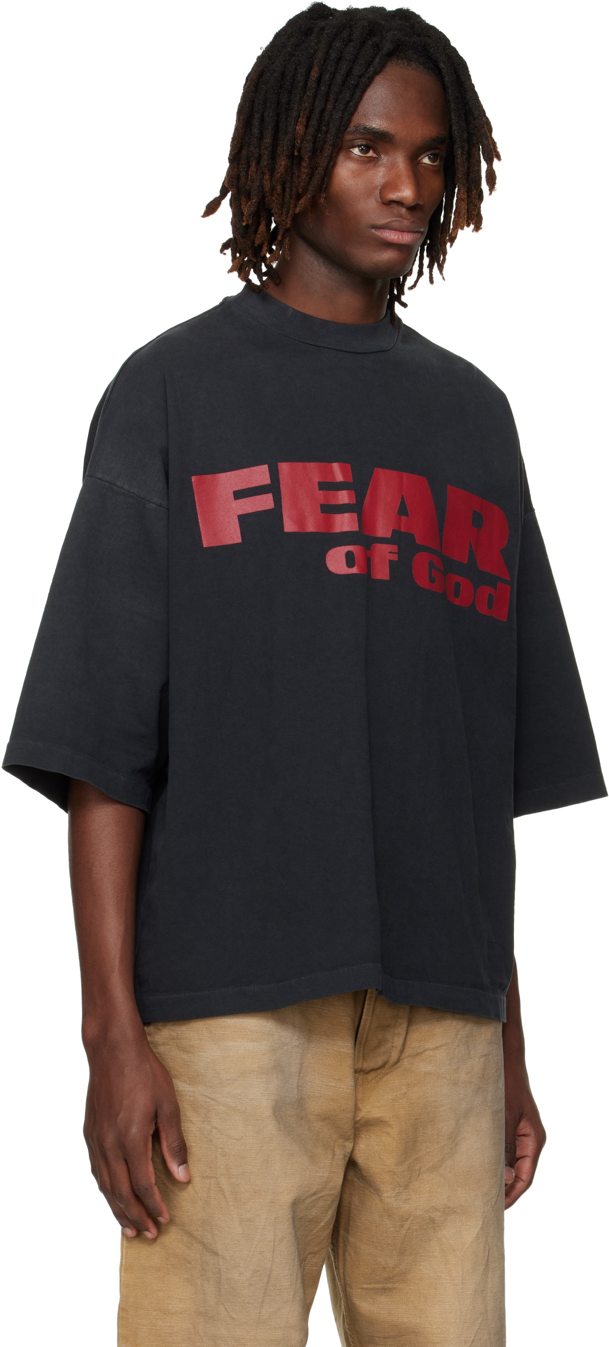 Fear of God Black Relaxed 'Fear is Gone' T-shirt Fear Of God