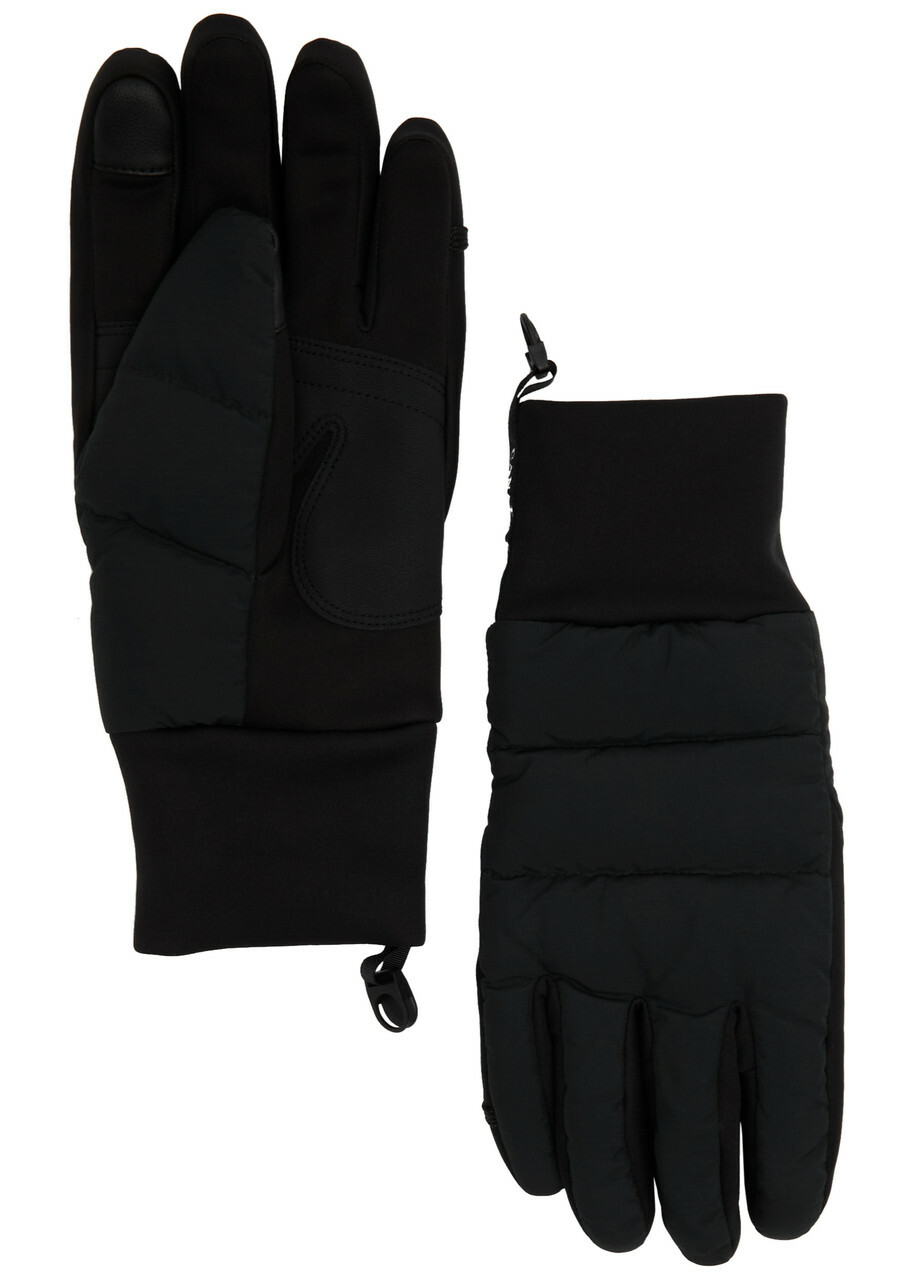 Canada Goose Logo Quilted Shell Gloves Black Canada Goose