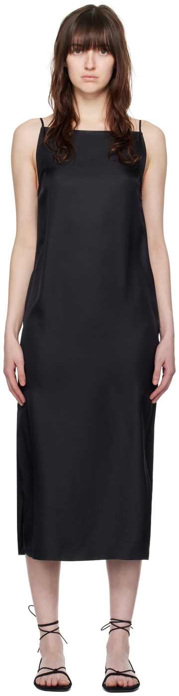 Loulou Studio Black Sulum Midi Dress Loulou Studio