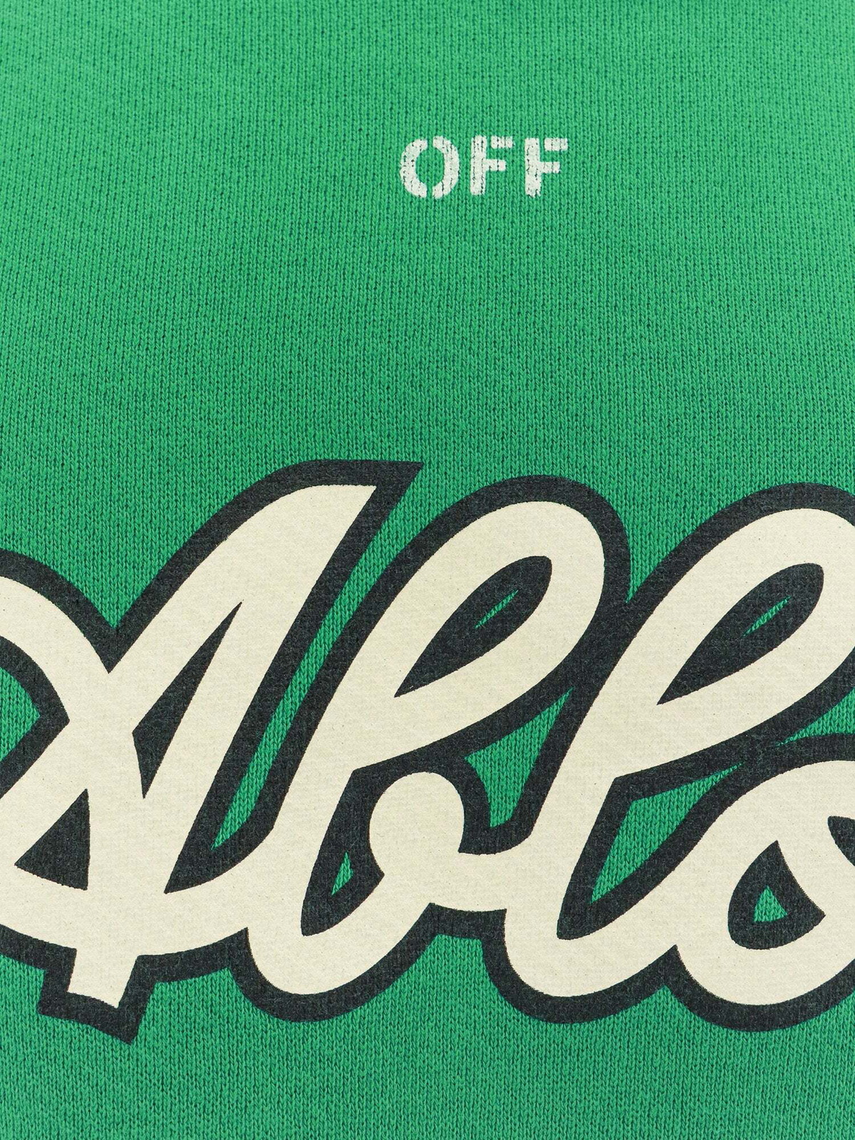 Off White Sweatshirt Green Mens Off-White