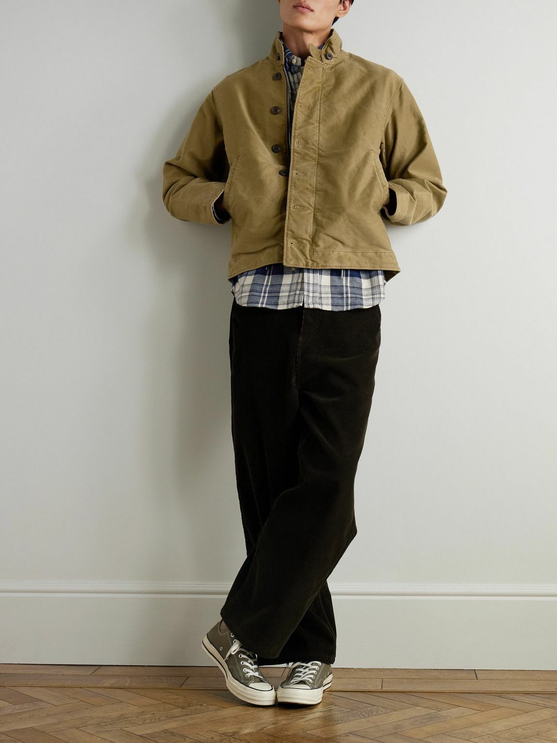 RRL - Bower Corduroy-Trimmed Cotton Jacket - Green RRL