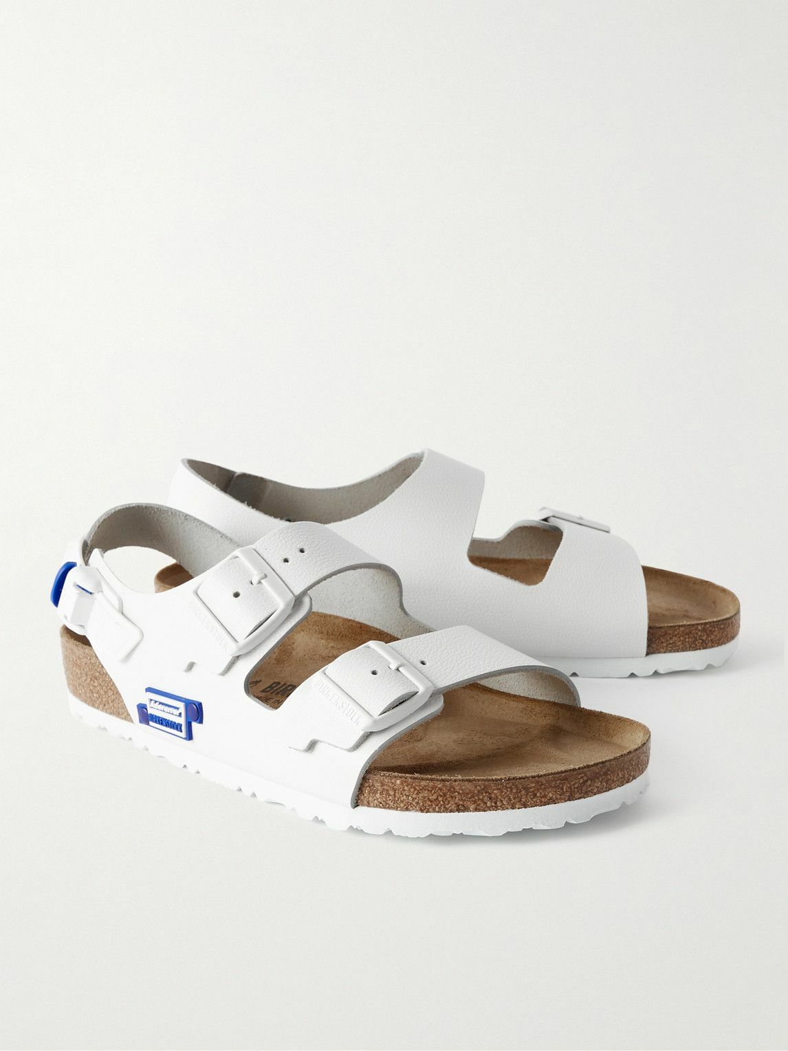 Birkenstock Adererror Milano Full Grain Leather Sandals White Birkenstock Adererror Milano Full Grain Leather Sandals White
