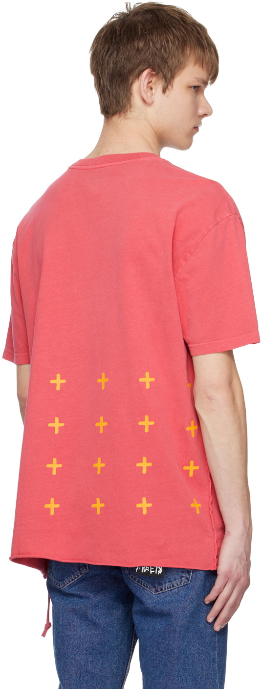 Ksubi Red Pixel Sign Sundown T-Shirt Ksubi