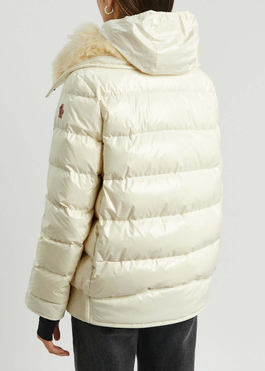 Moncler Grenoble Arabba Quilted Shell Jacket White Moncler Grenoble