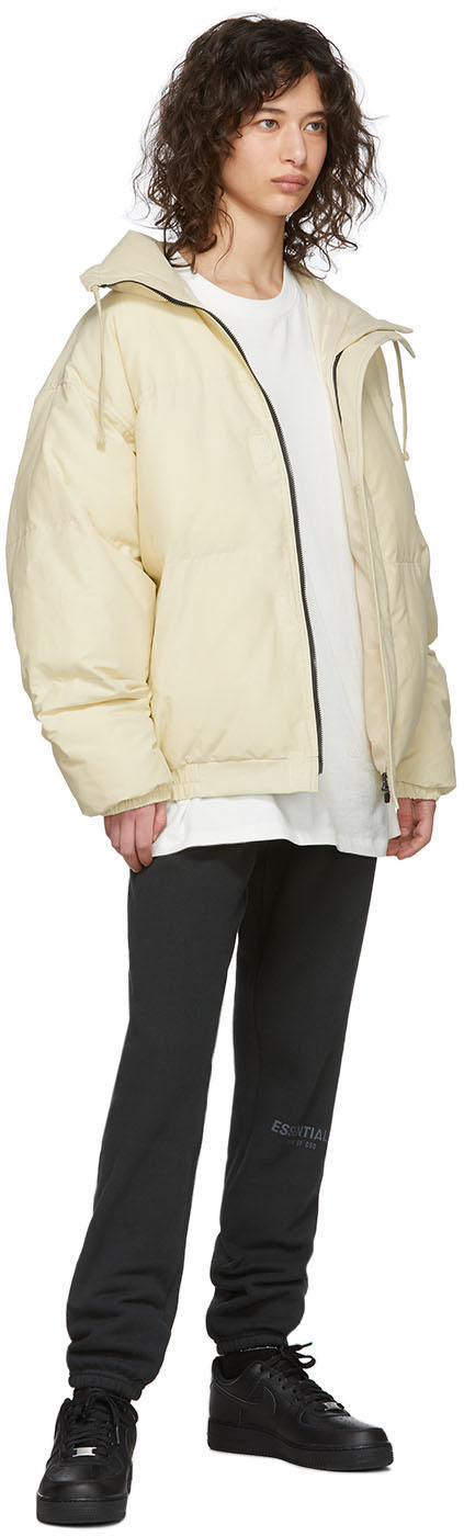 Fear of God ESSENTIALS Off-White Puffer Jacket Fear Of God Essentials