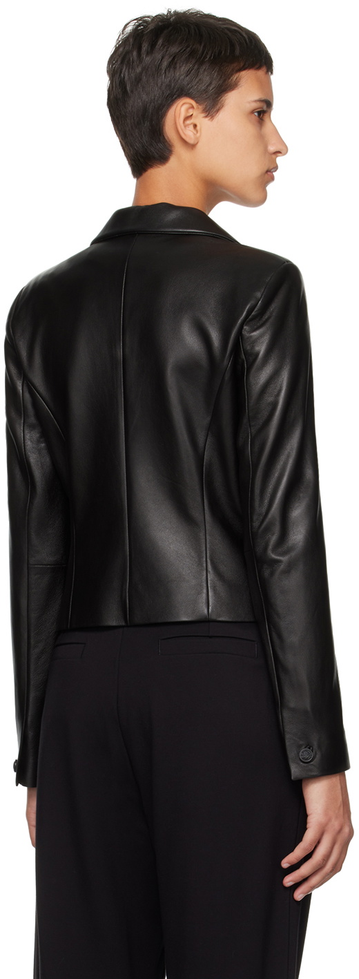 rag & bone Black Elle Leather Jacket Rag and Bone