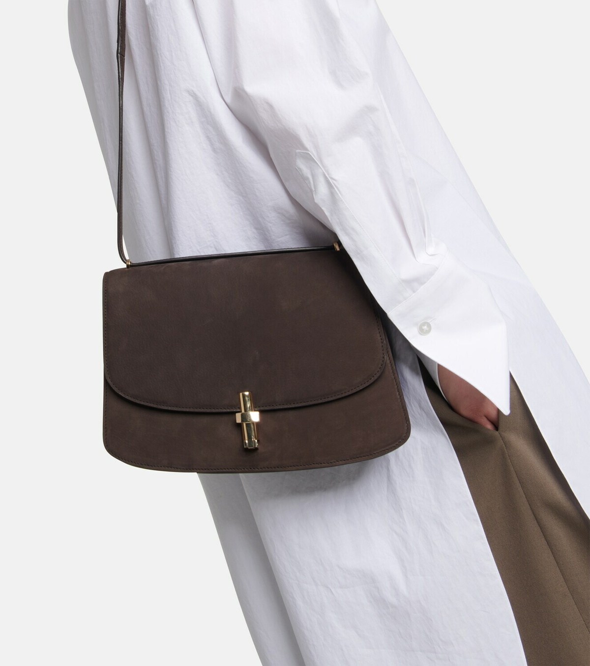 The Row Sofia 10 leather shoulder bag The Row
