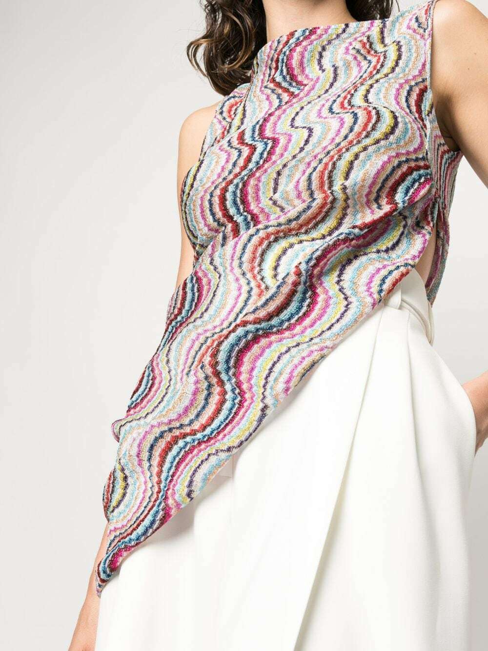 MISSONI - Asymmetrical Striped Print Top Missoni MISSONI - Asymmetrical Striped Print Top Missoni