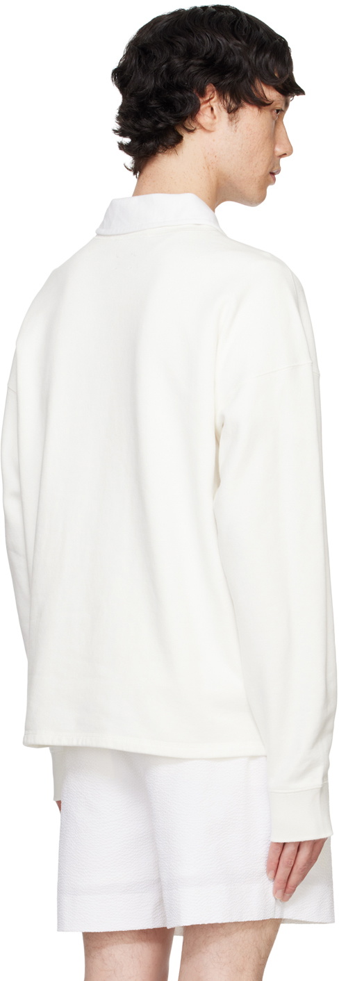 Bode White Finish Line Sweatshirt Bode