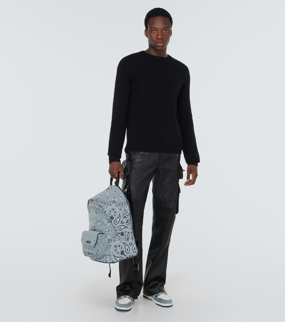 Amiri Bandana denim backpack Amiri