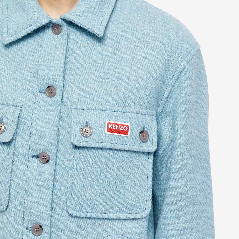 Kenzo Women's Wool Overshirt in Sky Blue Kenzo