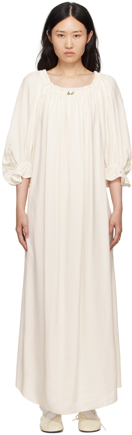 Sleeper White Zephir Maxi Dress Sleeper