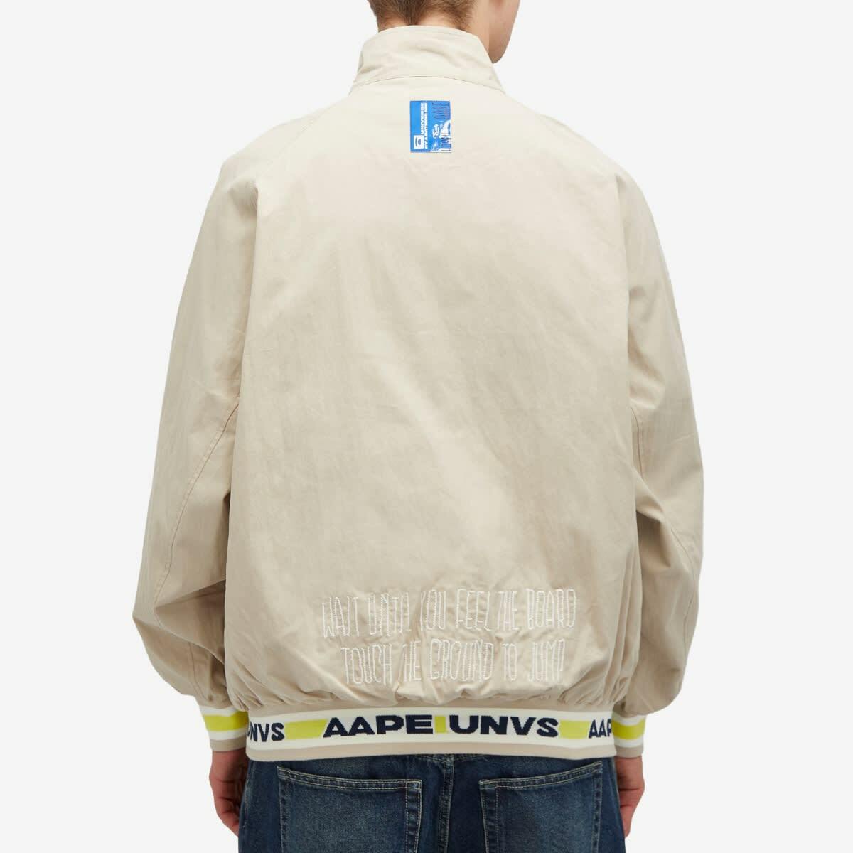 Men's AAPE Cotton Driving Jacket in Beige AAPE by A Bathing Ape