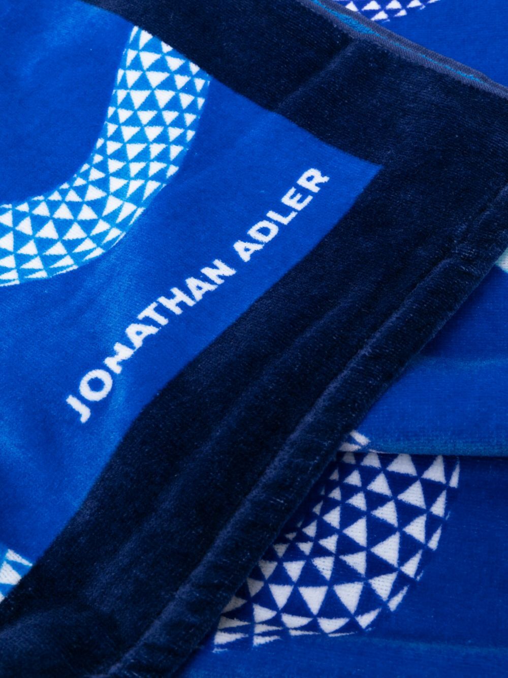 Jonathan Adler Blue Eden Snake-Print Beach Towel Jonathan Adler