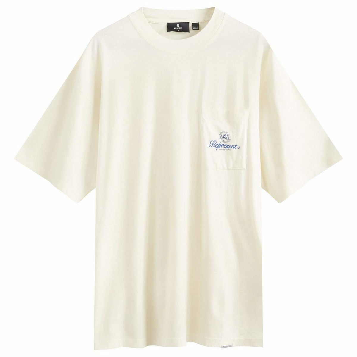 Represent Men's Permanent Vacation Pocket T-Shirt in Antique White ...