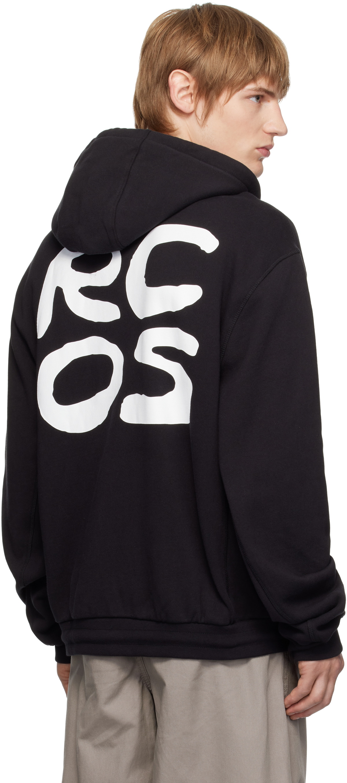 RCOS Black Stack Logo Zip Up Hoodie RCOS