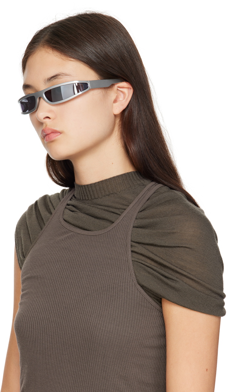 Rick Owens Silver Fog Sunglasses Rick Owens