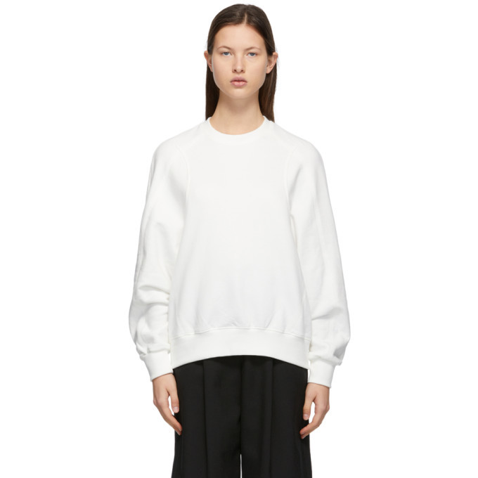 LOW CLASSIC White Classic Stitch Sweatshirt Low Classic
