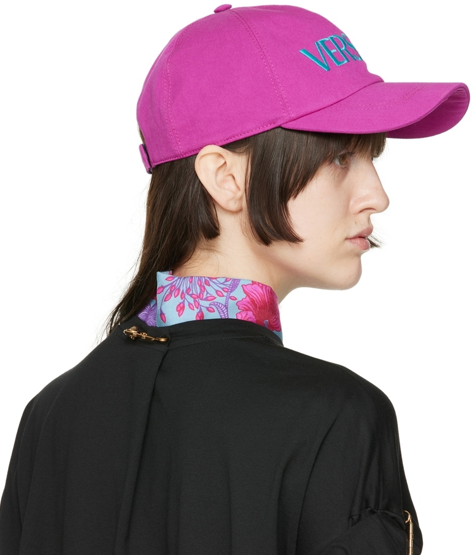 Versace Pink Logo Baseball Cap Versace