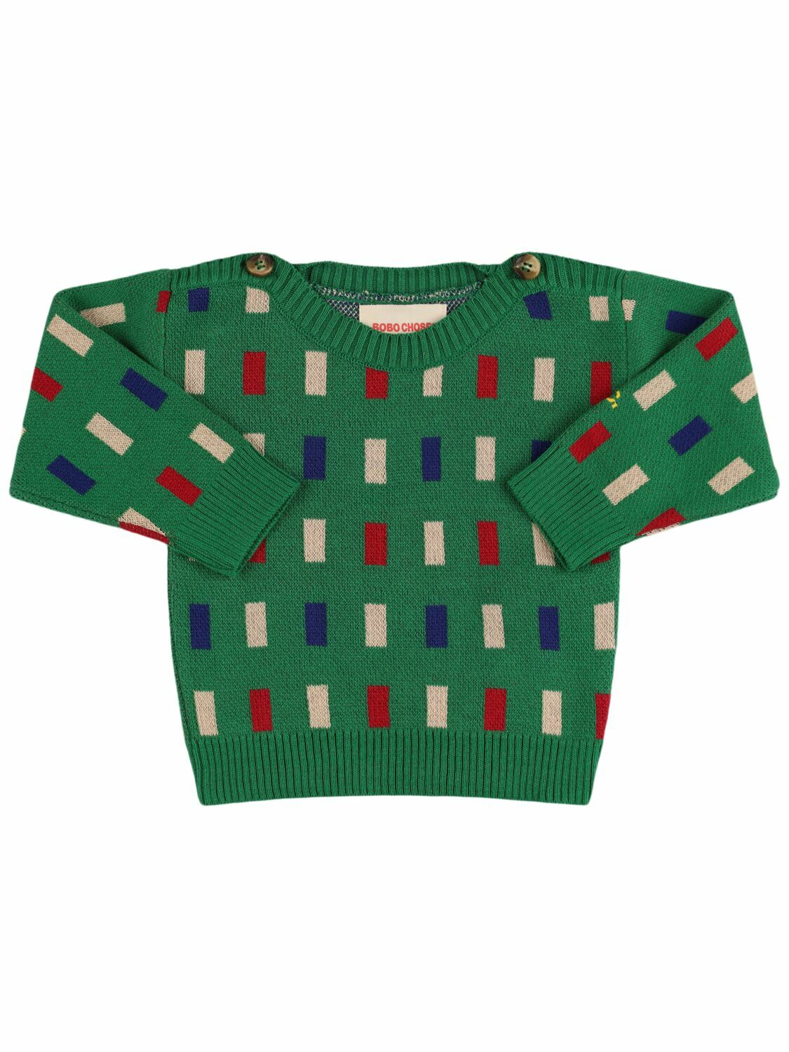 BOBO CHOSES Organic Cotton Knit Sweater Bobo Choses