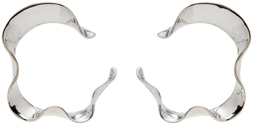 Hugo Kreit Silver Swell Hoop Earrings Hugo Kreit