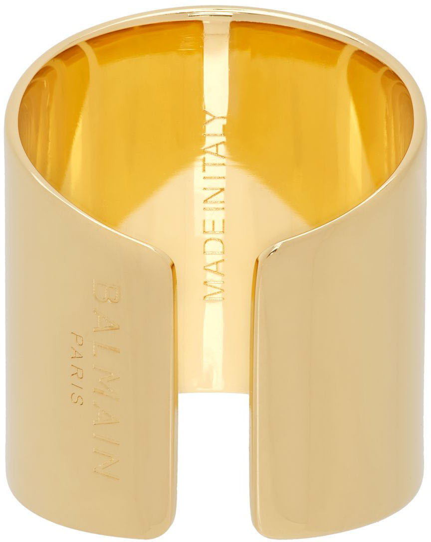 Balmain Gold Tubular Ring Balmain
