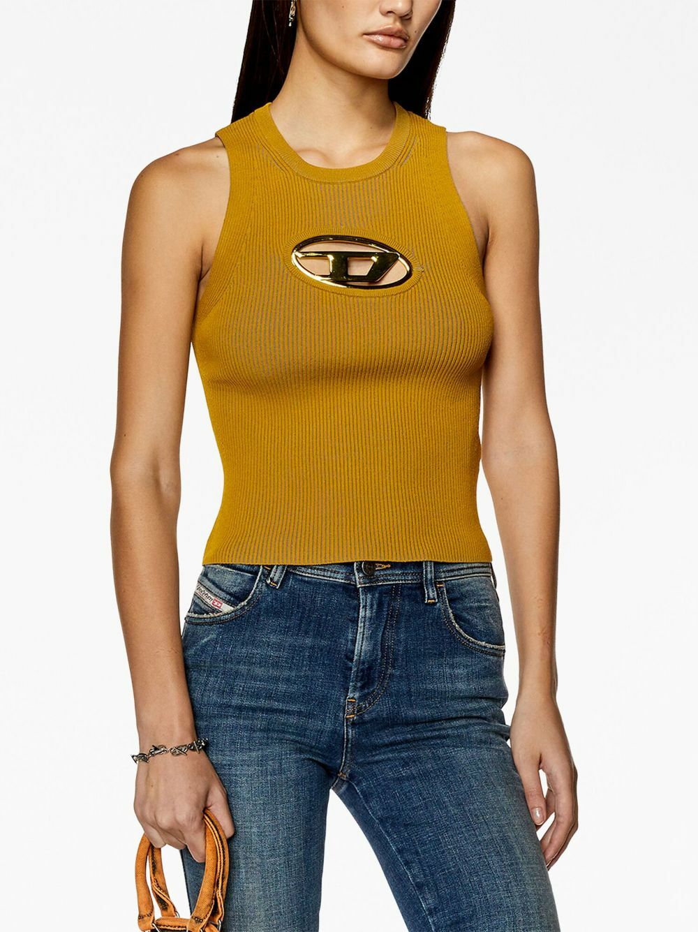 DIESEL - Logo Viscose Blend Tank Top Diesel