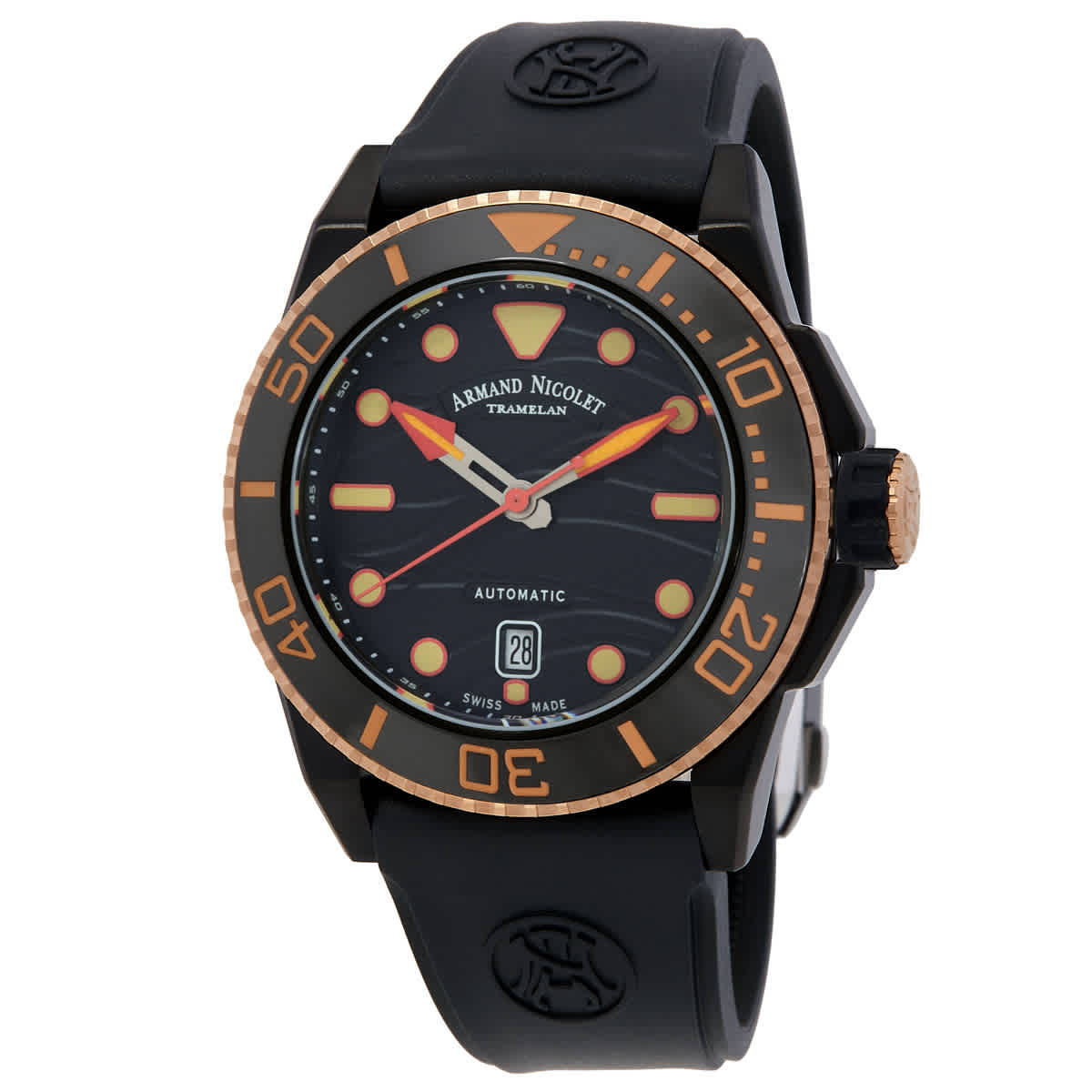 Armand Nicolet JSH Automatic Black Dial Mens Watch A480PQS-NO-GG4710N ...