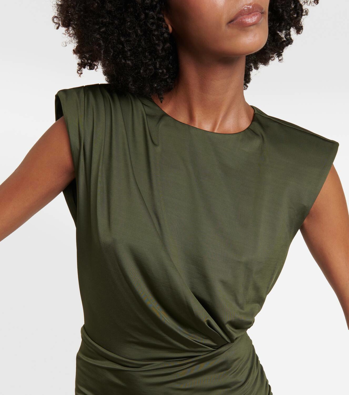 Veronica Beard Merrith asymmetric jersey midi dress Veronica Beard