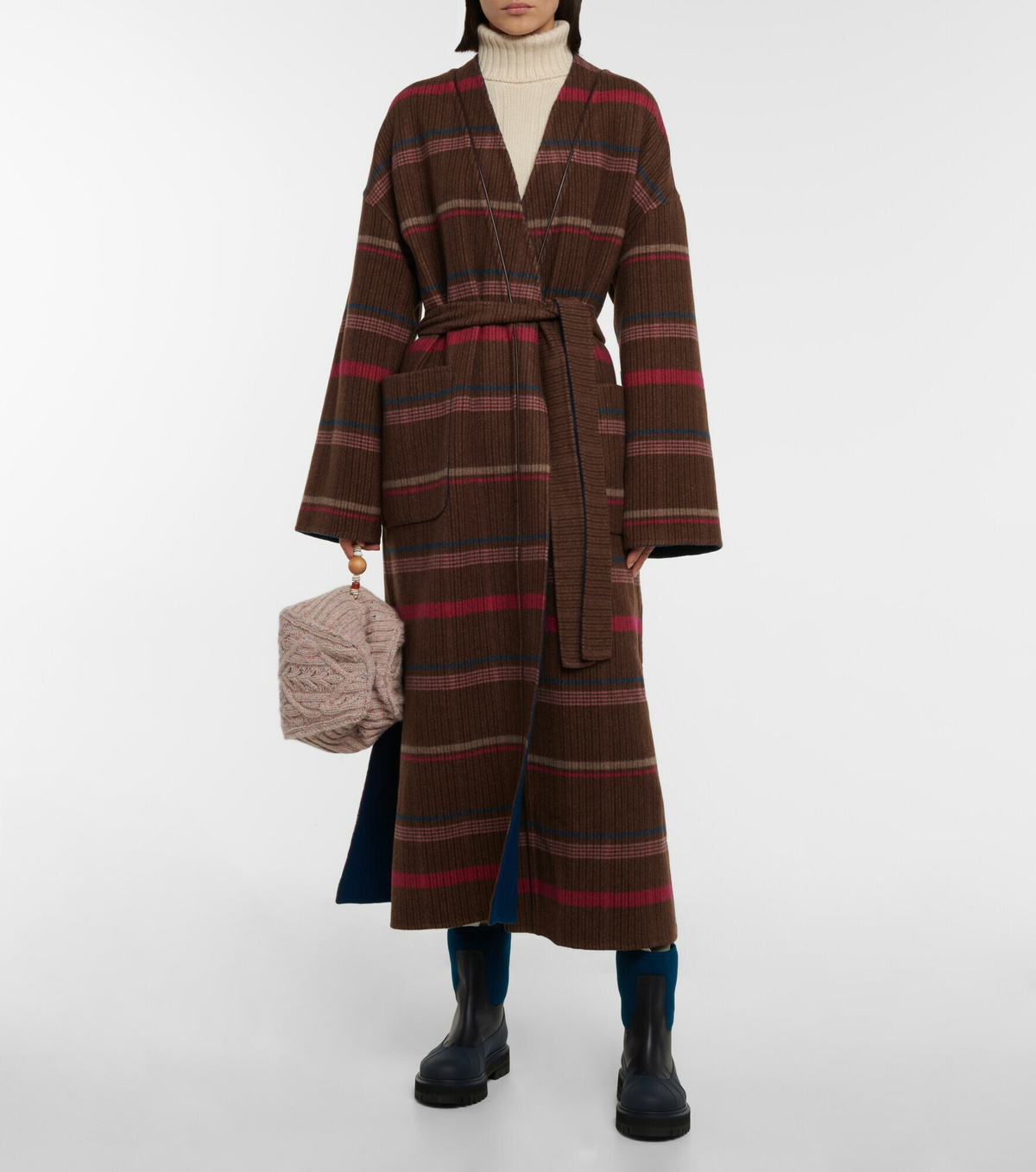 Loro Piana - Alasin reversible checked cashmere coat Loro Piana