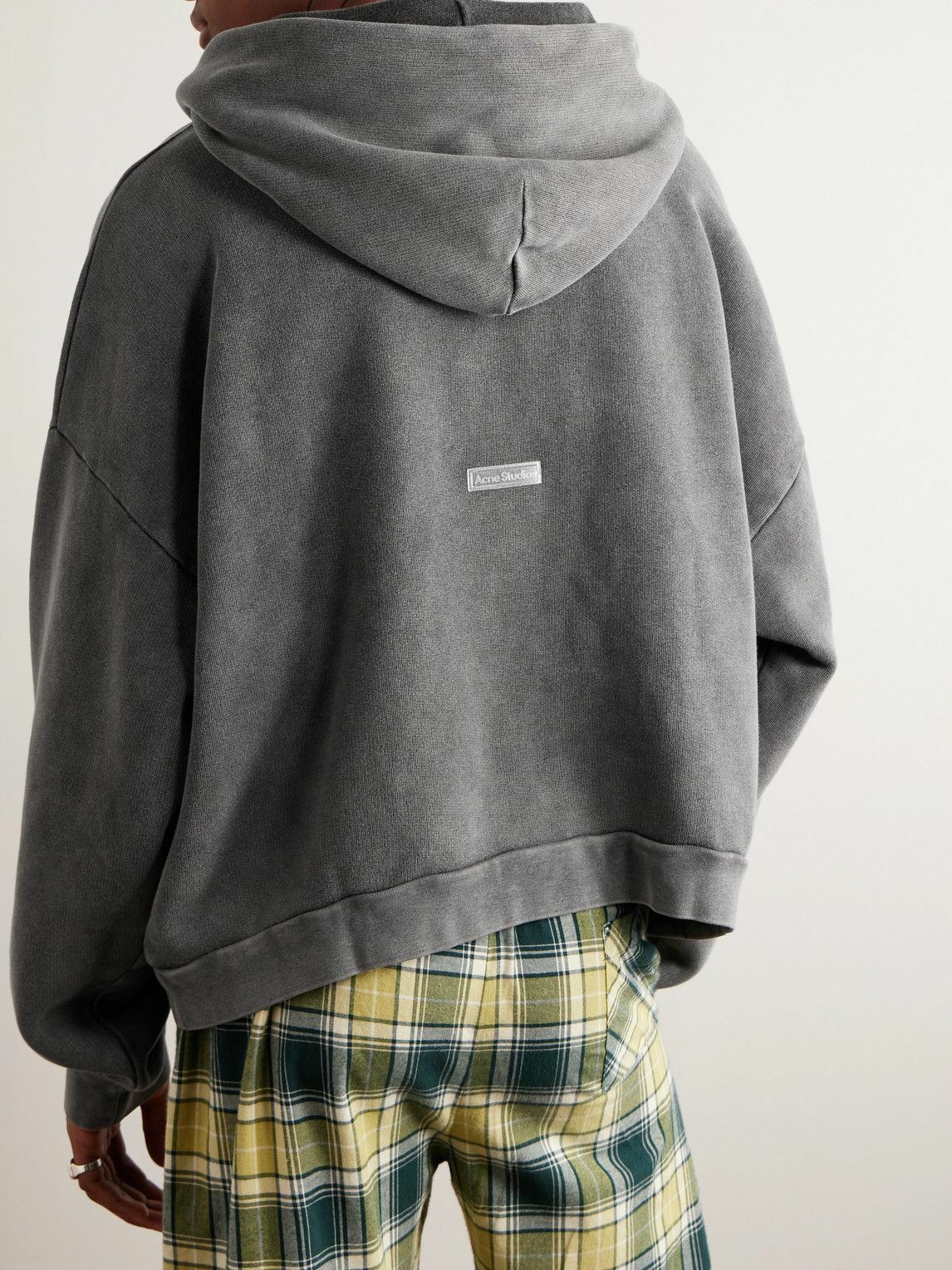 Acne Studios - Fester H Cotton-Jersey Hoodie - Black Acne Studios