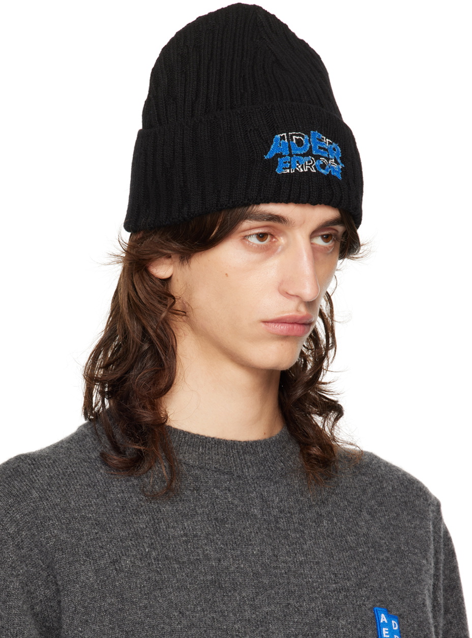ADER error Black Edca Logo Beanie ADER error