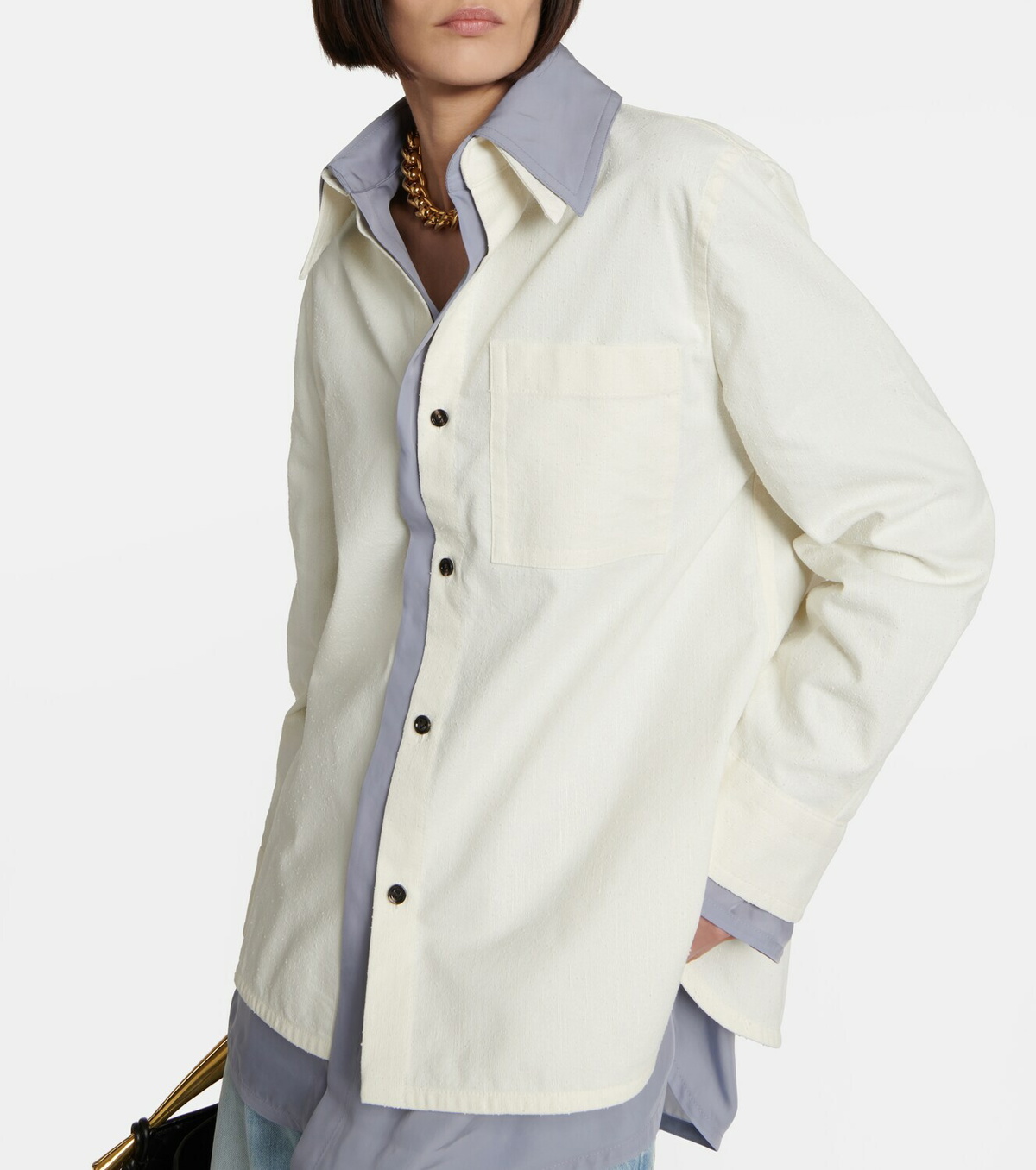 Bottega Veneta - Layered cotton-blend shirt Bottega Veneta