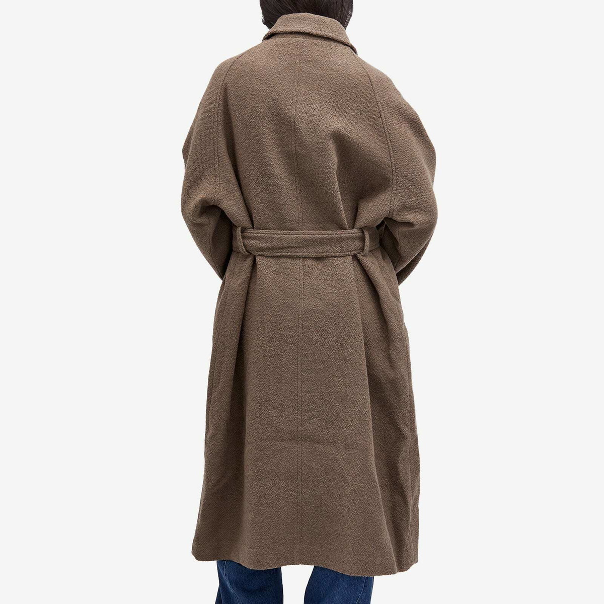 Meotine Women's Joel Boucle Long Coat in Grey Meotine