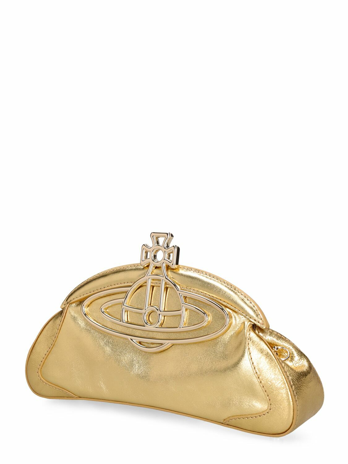 VIVIENNE WESTWOOD - Amber Leather Clutch Vivienne Westwood