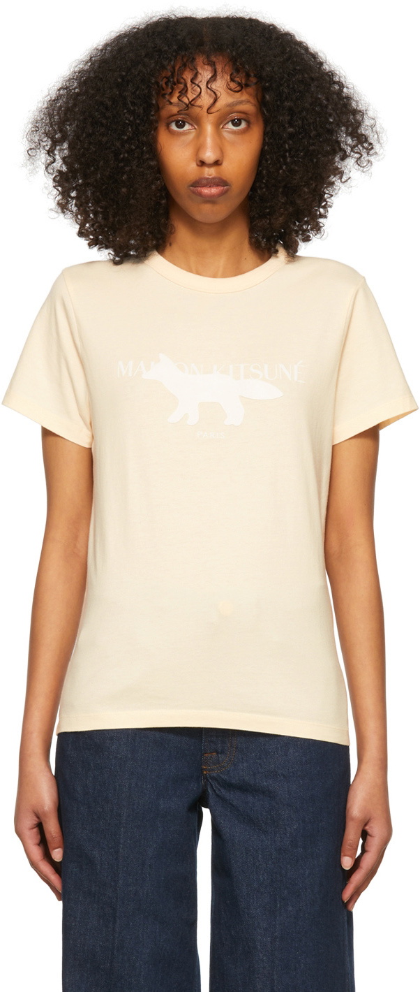 Maison Kitsuné Off-White Fox Stamp Classic T-Shirt Maison Kitsune
