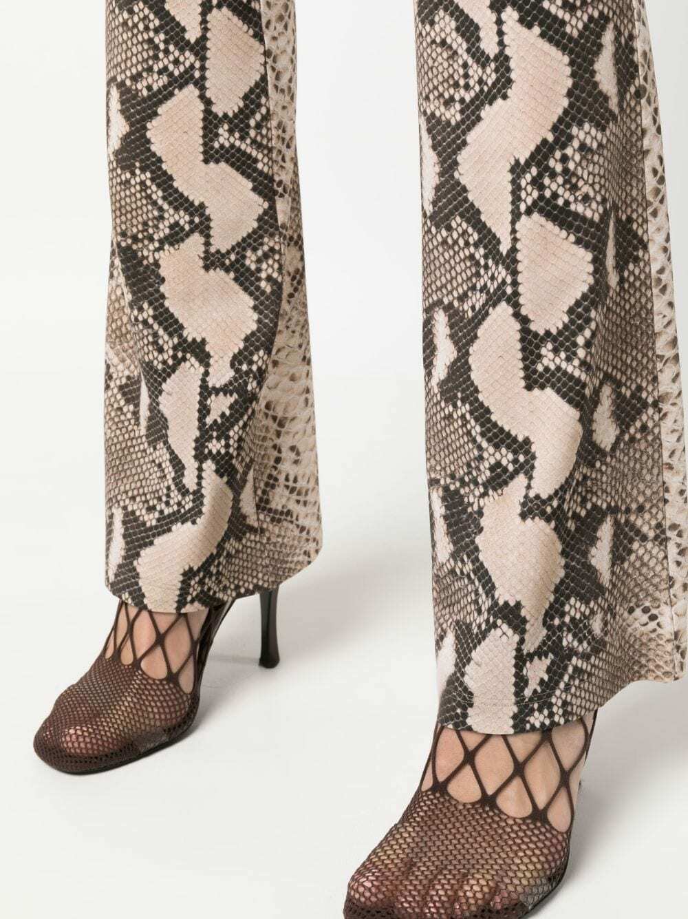 STELLA MCCARTNEY - Python Print Flared Trousers Stella McCartney