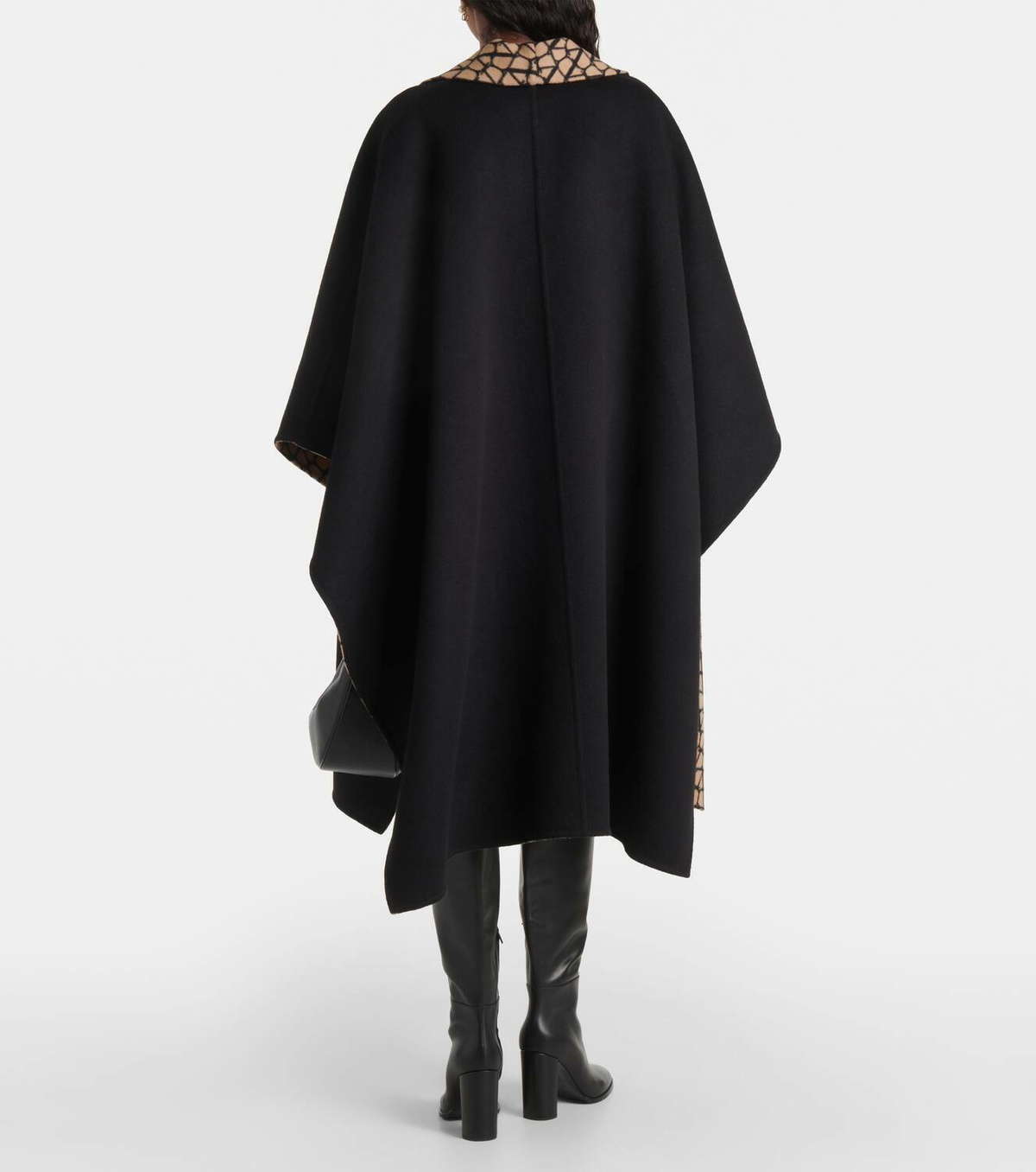 Valentino Monogram reversible wool cape Valentino